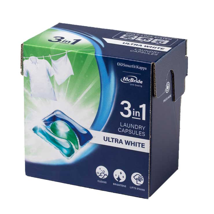 Click-to-Lock Detergent Box | Smurfit Kappa